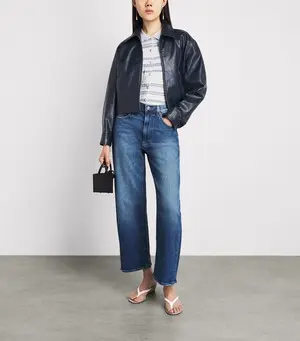 Rag & Bone Faux Leather Krista Bomber Jacket
