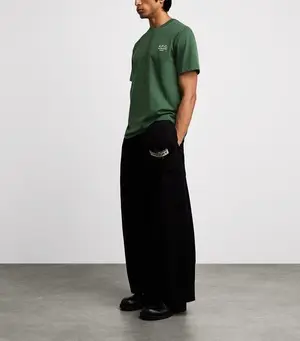A.p.c. Organic Cotton Rue Madame Logo T-shirt - Green