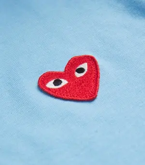 Play Comme Des Garcon Heart Logo T-shirt - Blue