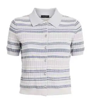 Rag & Bone Karina Striped Cotton-blend Cardigan