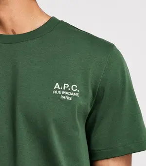 A.p.c. Organic Cotton Logo T-shirt - Green