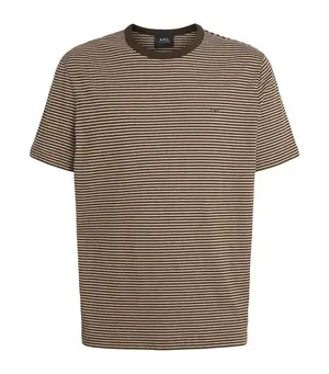 A.p.c. Organic Cotton Striped T-shirt