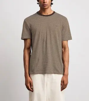 A.p.c. Organic Cotton Striped T-shirt