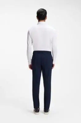 BOSS Slim-fit Shirt In Structured Performance Stretch Fabric