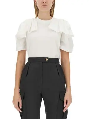 Alexander Mcqueen Draped T-shirts For Women