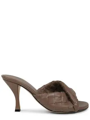 Bottega Veneta Flat Sandals With 8 Cm Heel - Brown