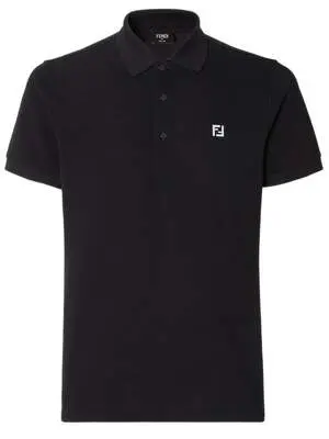Fendi Regular-fit Short-sleeve Cotton Piqué Polo Shirt