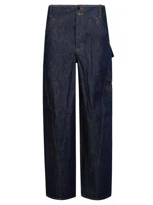 SELF-PORTRAIT Cargo Jet Trousers For Fw26 - Blu