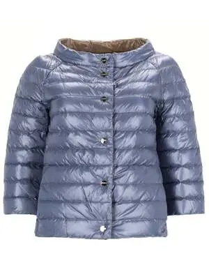 Herno 3/4 Sleeve Reversible Down Jacket - Azure