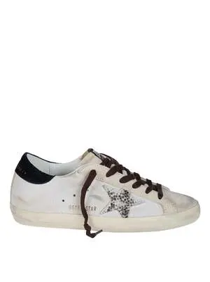 GOLDEN GOOSE Star-studded Cow Leather Sneakers For - Bianco