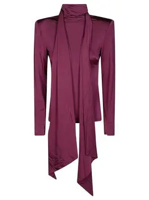 ROTATE BY BIRGER CHRISTENSEN Long Sleeved Scarf Top For - Viola