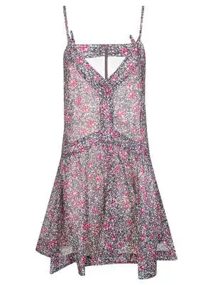 Isabel Marant Étoile ETOILE ISABEL MARANT 'Danielle' Floral Mini Dress Rosso