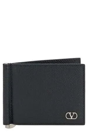 Valentino Garavani V-logo Calfskin Cardholder