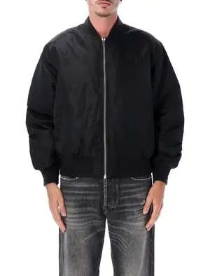 DIESEL® Bomber Jacket With Zip Closure And Ribbed Trim