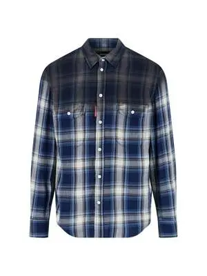 Dsquared2 Plaid Button-up Shirt - Blue