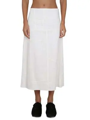 JIL SANDER Flared Panelled Midi Skirt