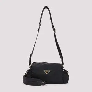 Prada Bandolier Shoulder Bag In Recycled Polyamide & Leather, 26cm X 12cm X 10cm