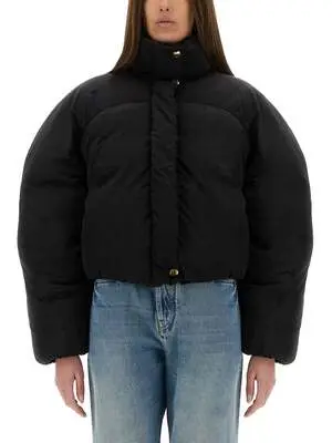 Jacquemus The Caraco Cropped Puffer Jacket - Black