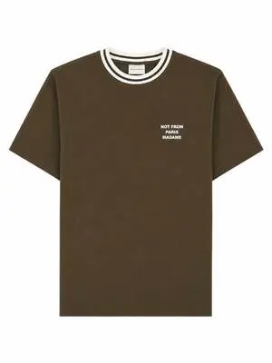 Drole De Monsieur 100% Cotton T-shirt - Brown