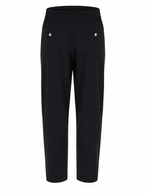 Drole De Monsieur Wool-blend Tailored Trousers With Drawstring - Black