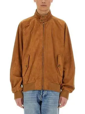 BARACUTA G9 Suede Jacket - Beige