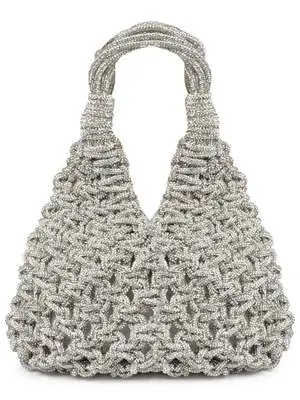 HIBOURAMA 100% Resin Crystal-inspired Handbag For - Silver
