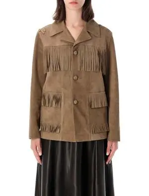 Ralph Lauren Leather Fringe Jacket - Portobello