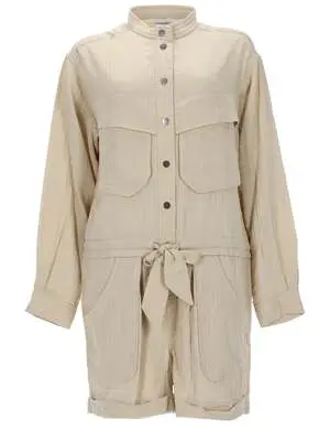 MARANT ETOILE Betyana Utility Jumpsuit - Beige