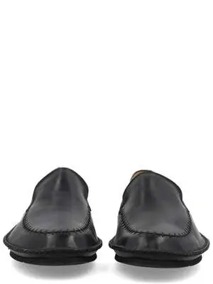 Premiata Leather Slip-on Loafers - Black