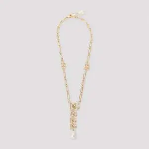 Dolce & Gabbana Brass & Plexiglass Necklace