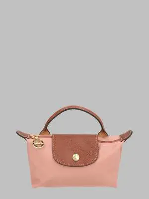 Longchamp Le Pliage Mini Pochette With Handle - Pink