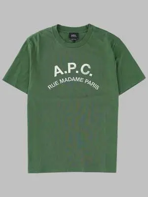 A.p.c. Organic Cotton Logo T-shirt - Green