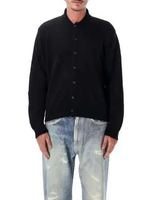 Our Legacy Premium Alpaca-wool Blend Button-up Sweater - Nero
