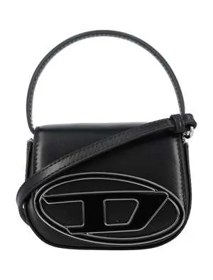 DIESEL® Logo Detail Mini Crossbody Bag - Nero