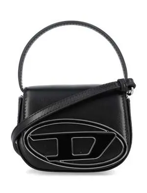 DIESEL® Logo Detail Mini Crossbody Bag - Nero