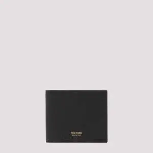 TOM FORD T-line Bifold Wallet In Calf Leather - Black