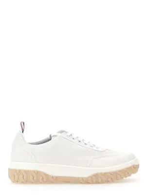 Thom Browne Canvas Sneakers With Braided Rubber Sole