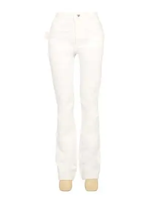 Bottega Veneta Denim Flare Jeans - White