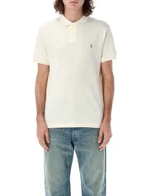 Polo Ralph Lauren Classic Cotton Piqué Polo In Large Size - White