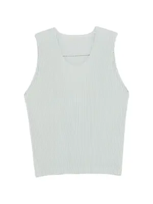 Issey Miyake Pleated Top - Grey