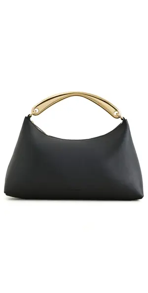MANSUR GAVRIEL Metal Handle Rhea Bag - Black