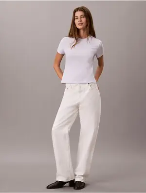 Calvin Klein Allover Monogram Slim T-shirt - Lacey Lilac