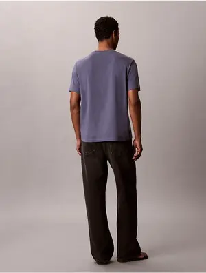 Calvin Klein Circle Logo Monogram Graphic Tee - Blue Nomad