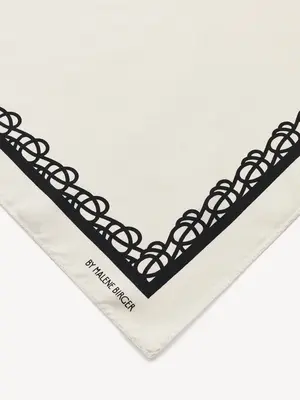 BY MALENE BIRGER Ossa Silk Scarf - Soft White