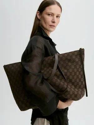 BY MALENE BIRGER Carva Monogram Tote Bag