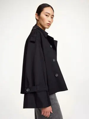 BY MALENE BIRGER Alisandra Double-breasted Trench Jacket - Black