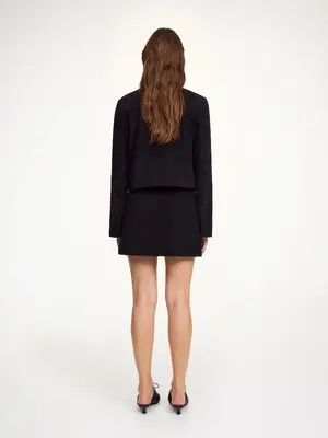 BY MALENE BIRGER Nola Suede Mini Skirt - Black