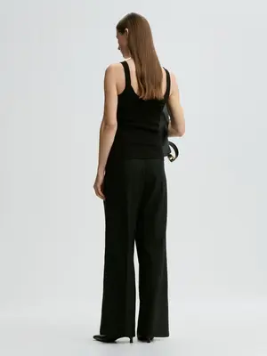 BY MALENE BIRGER Frillio Tank Top - Black