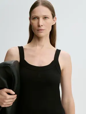 BY MALENE BIRGER Frillio Tank Top - Black