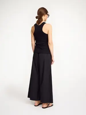 BY MALENE BIRGER Lise Racerback Tank Top - Black